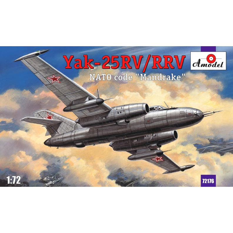 Yakovlev Yak-25RV / RRV Mandrake Reconnaissance Aircraft 1:72 Plastic ...